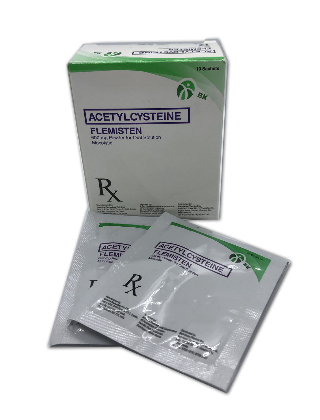 ACETYLCYSTEINE (FLEMISTEN) 600mg Sachet – Medsave Pharma